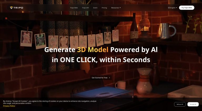 Tripo3D: AI-Powered 3D Model Generation from Text and Images - WEBOVERWIDE